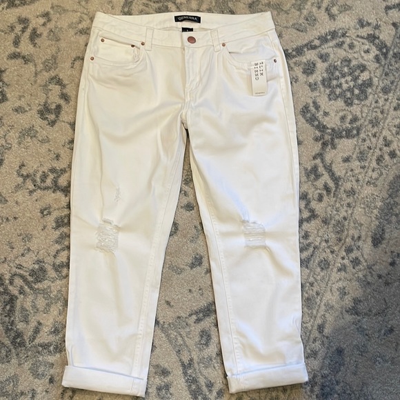 GENERRA | Pants & Jumpsuits | Juniors Cropped Slim Boyfriend Fit White ...